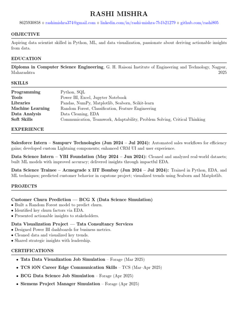 Rashi Mishra 2 | PDF