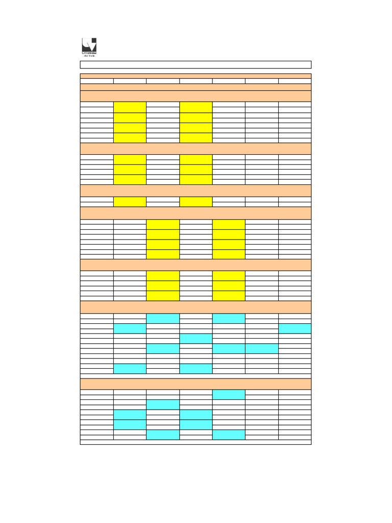Franjas-Horarias_Ingles_I2025 | PDF