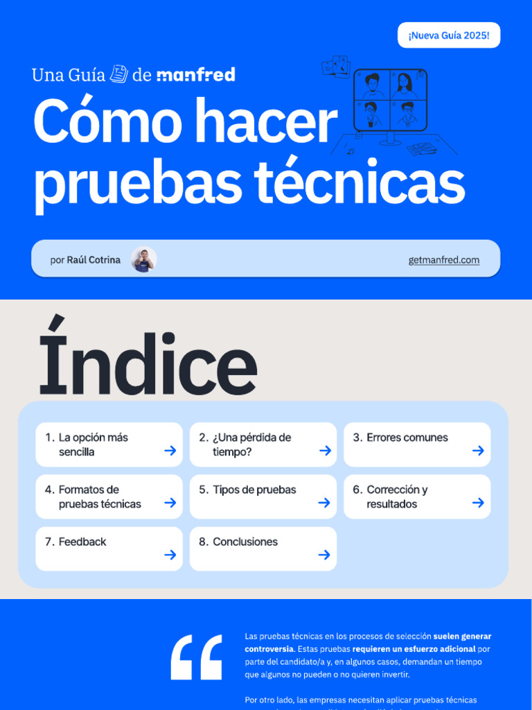 Manfred - Guia para Hacer Pruebas Tecnicas | PDF | Inteligencia artificial | Inteligencia (IA) y ...