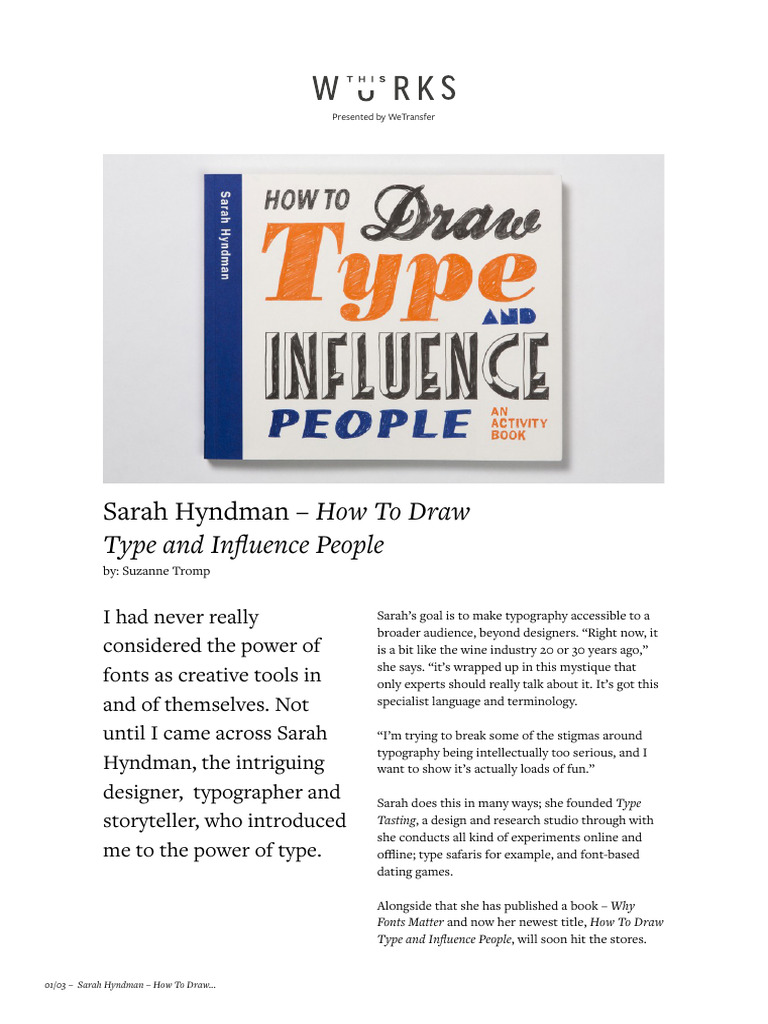 Interview With Sarah Hyndman | PDF | Typography