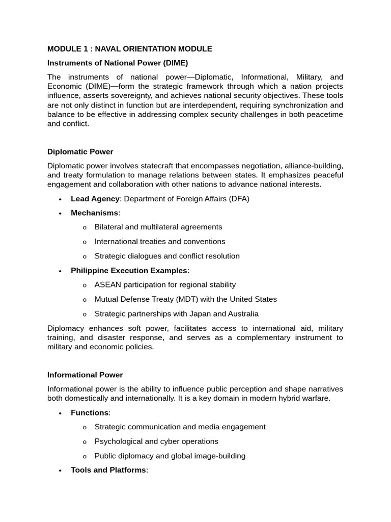 Philippine National Power Framework | PDF | Security | Cyberwarfare
