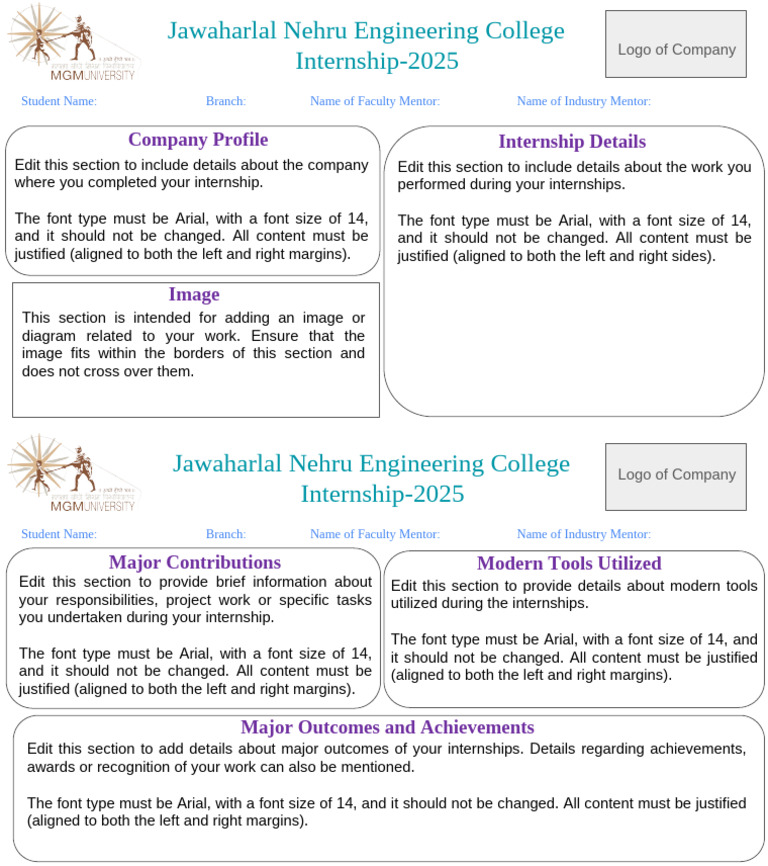 Internship Poster Template 2025 | PDF | Typography | Text