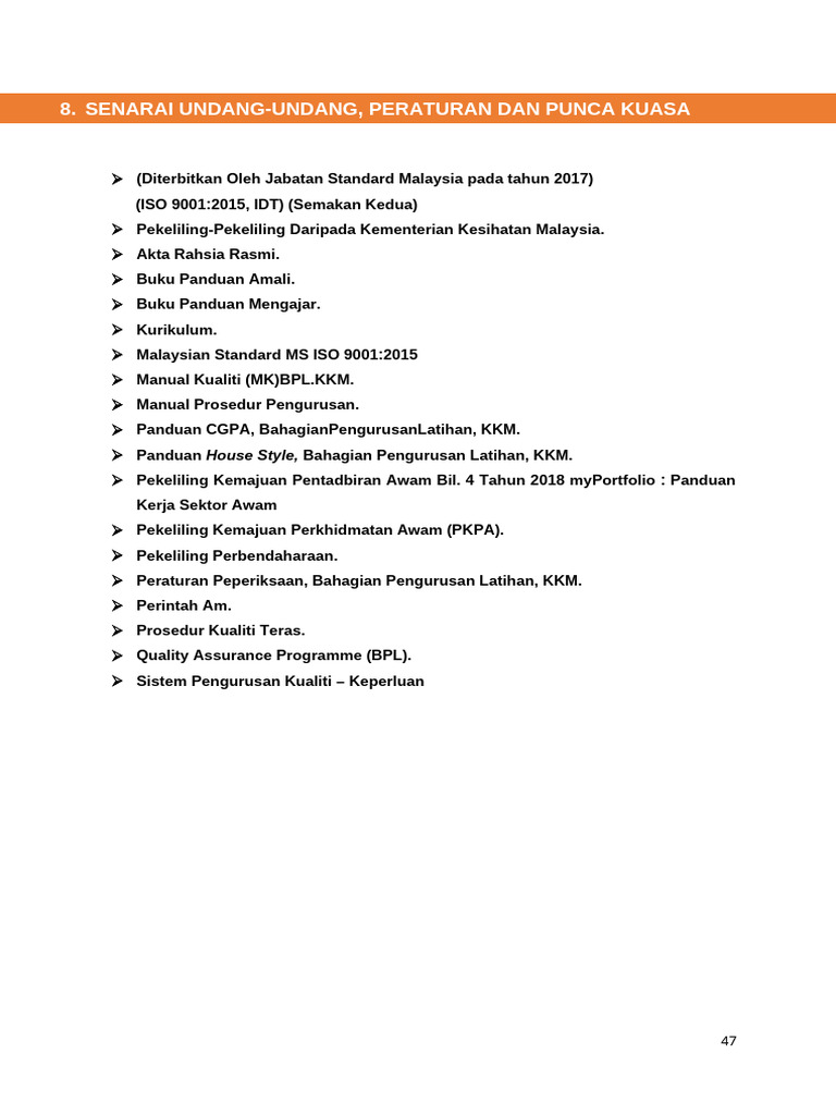 10 - Senarai Undang-Undang - Peraturan - Punca Kuasa Baru | PDF