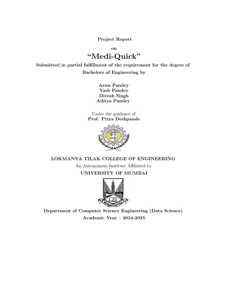 Third Year Project Report (Data Science) | PDF | Usability | Health Care