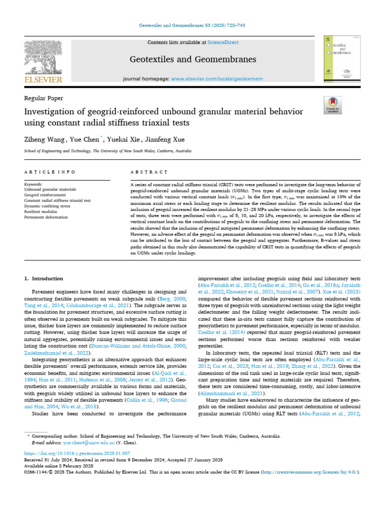Wang Et Al - 2025 - Investigation of Geogrid-reinforced Unbound ...