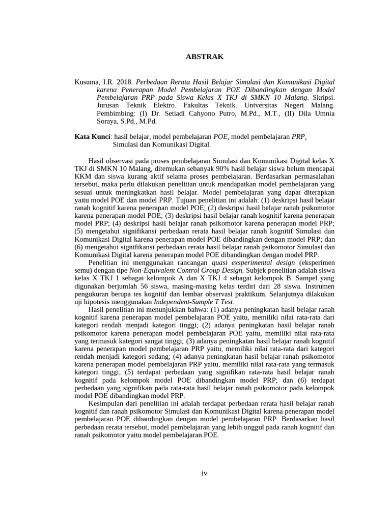 6 Abstrak | PDF | Learning | Cognitive Science