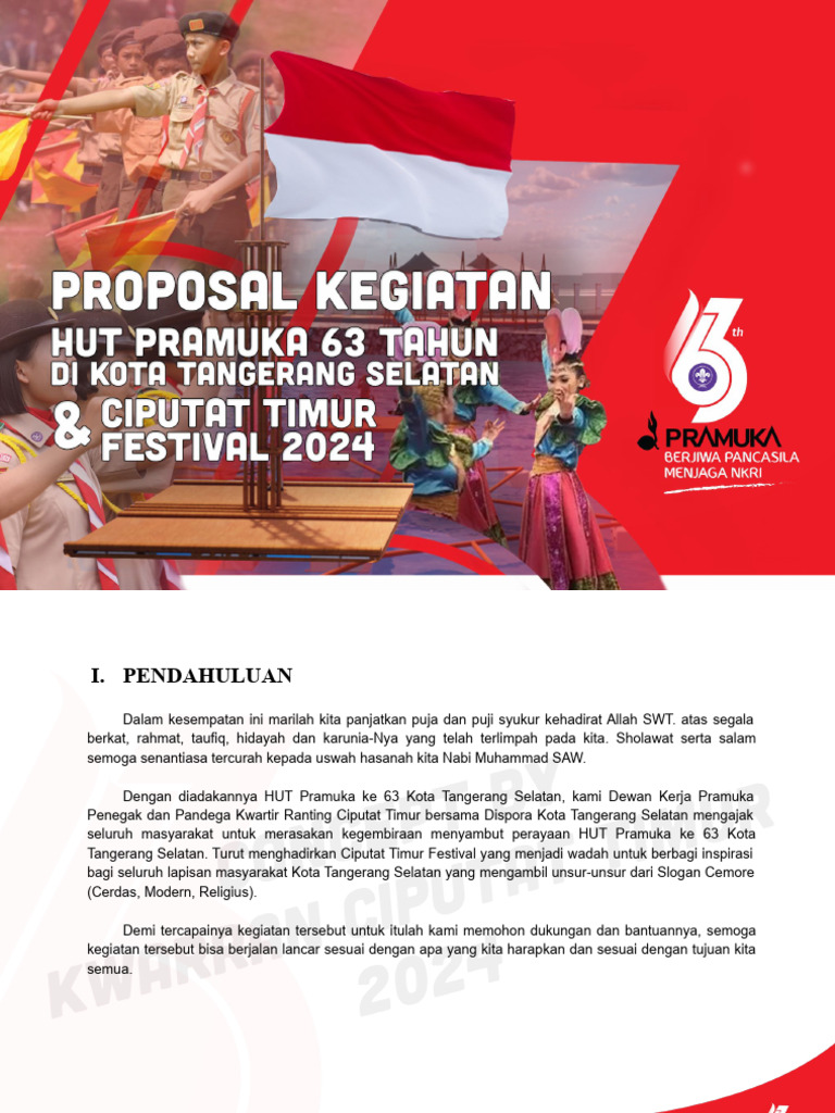 Slogan Cemore di HUT Pramuka 63 Tangerang | PDF