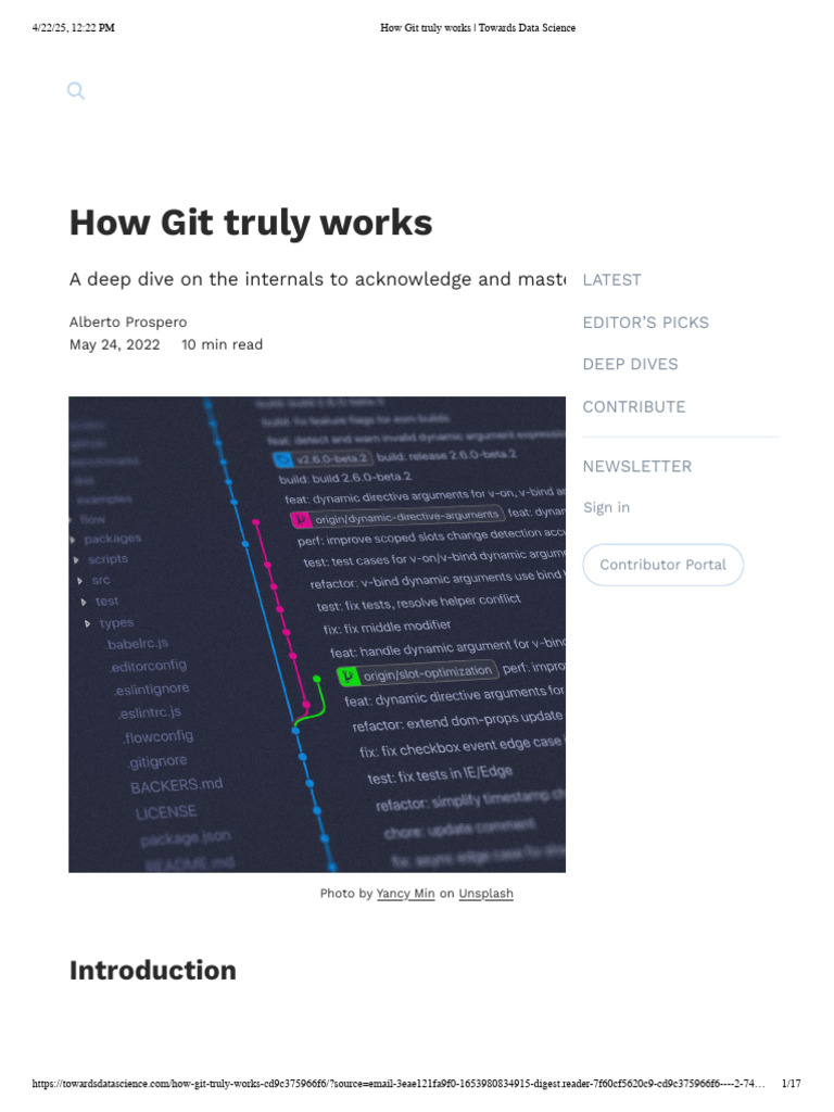 How Git Truly Works - Towards Data Science | PDF | Computer File | Computing