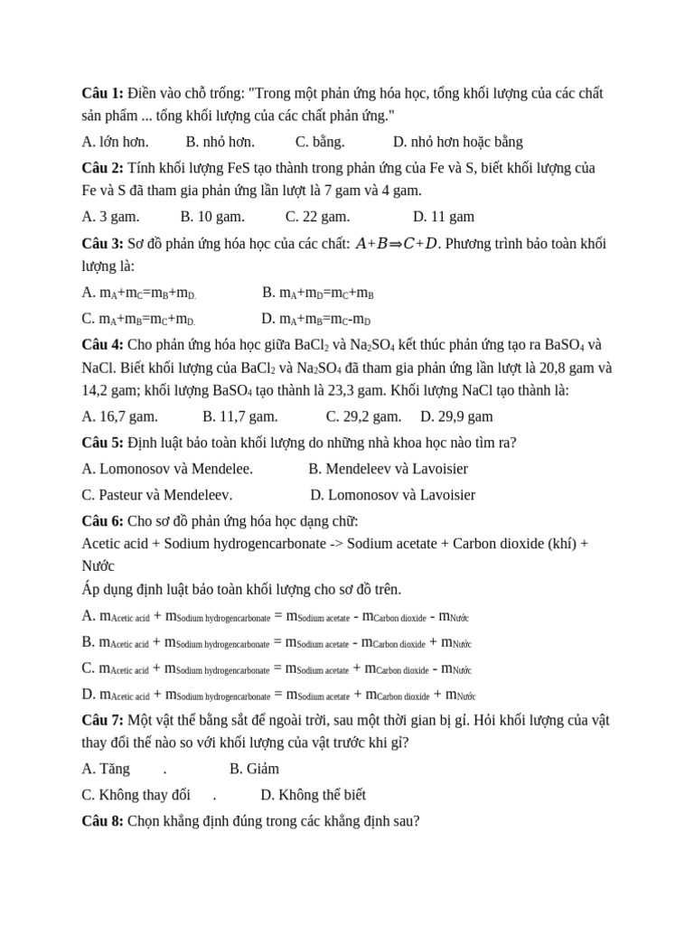 TN Bài 3,4,5 Cánh Diều KHTN 8 | PDF