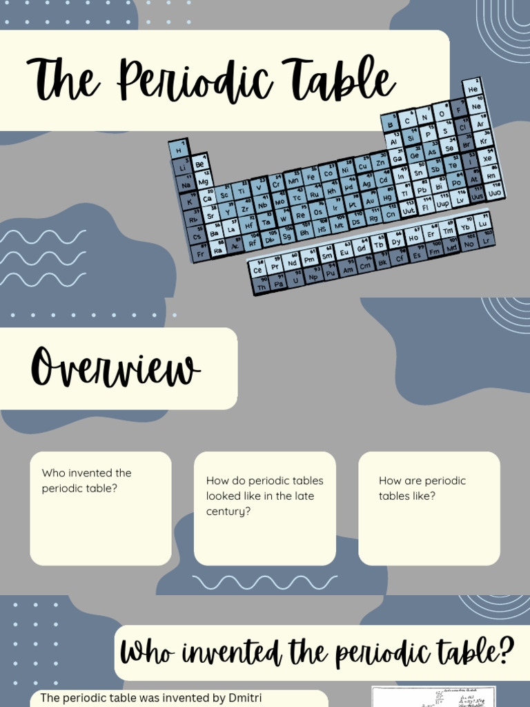 Reactivity in The Periodic Table Chemistry Presentation in A Blue | PDF