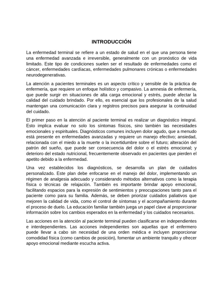 Ujum | PDF | Enfermería | Enfermedad terminal