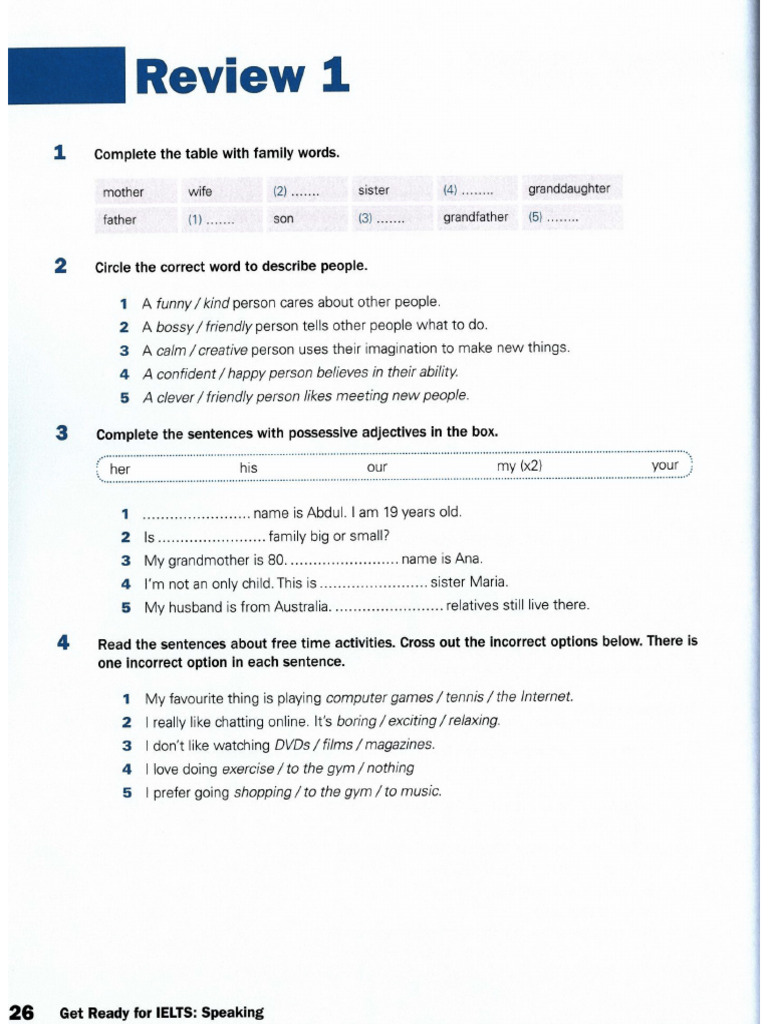 Get Ready For IELTS Speaking Pre-Intermediate A2+ (ORG) - Trang-5 | PDF