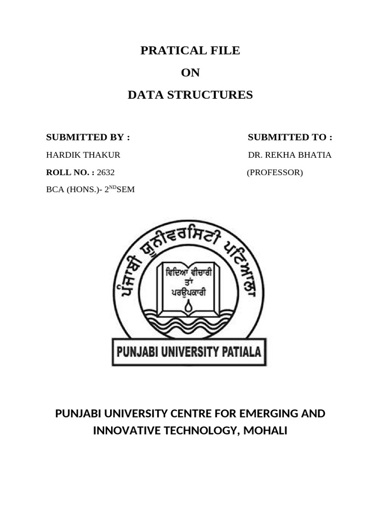 Data Structures Practical File | PDF