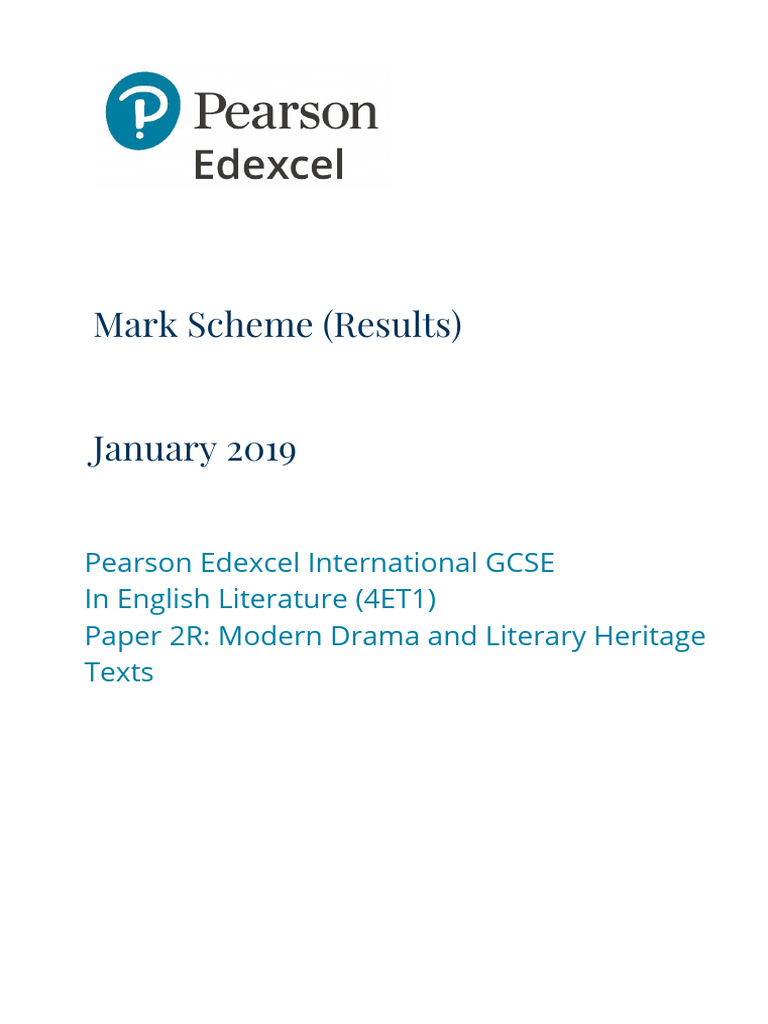 Markscheme Paper2R January2019 | PDF
