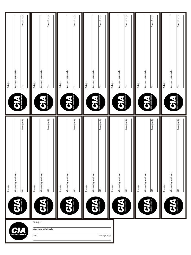 Rotulos Hojas A4 | PDF