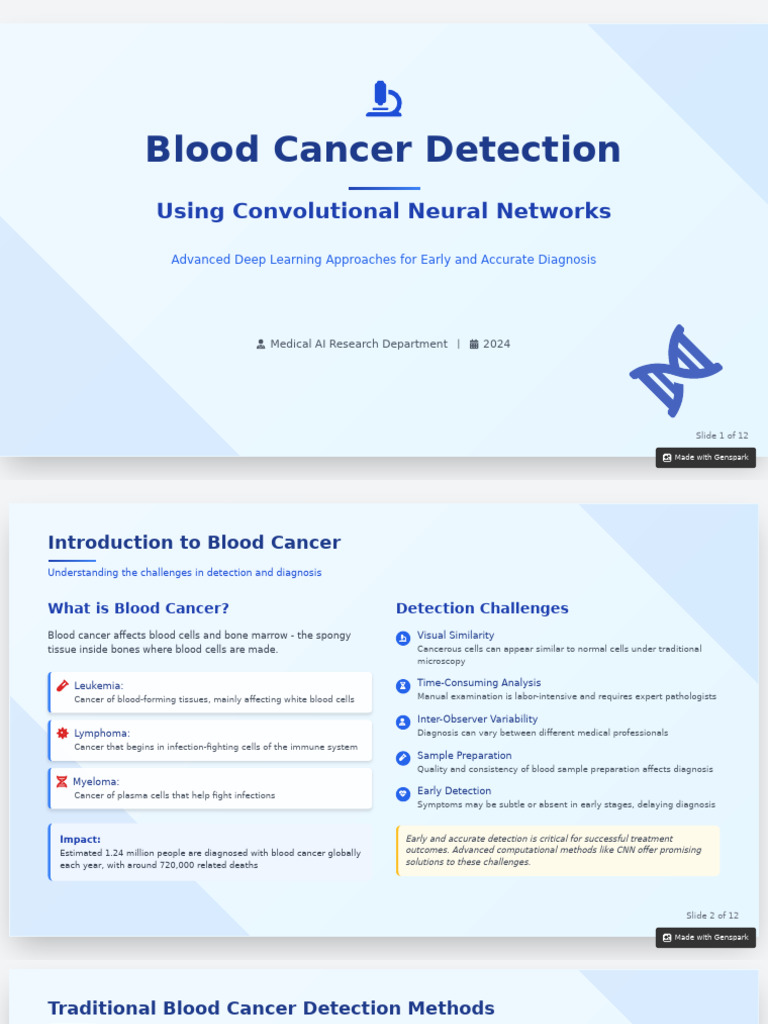 Blood Cancer Detection CNN | PDF | Leukemia | Deep Learning