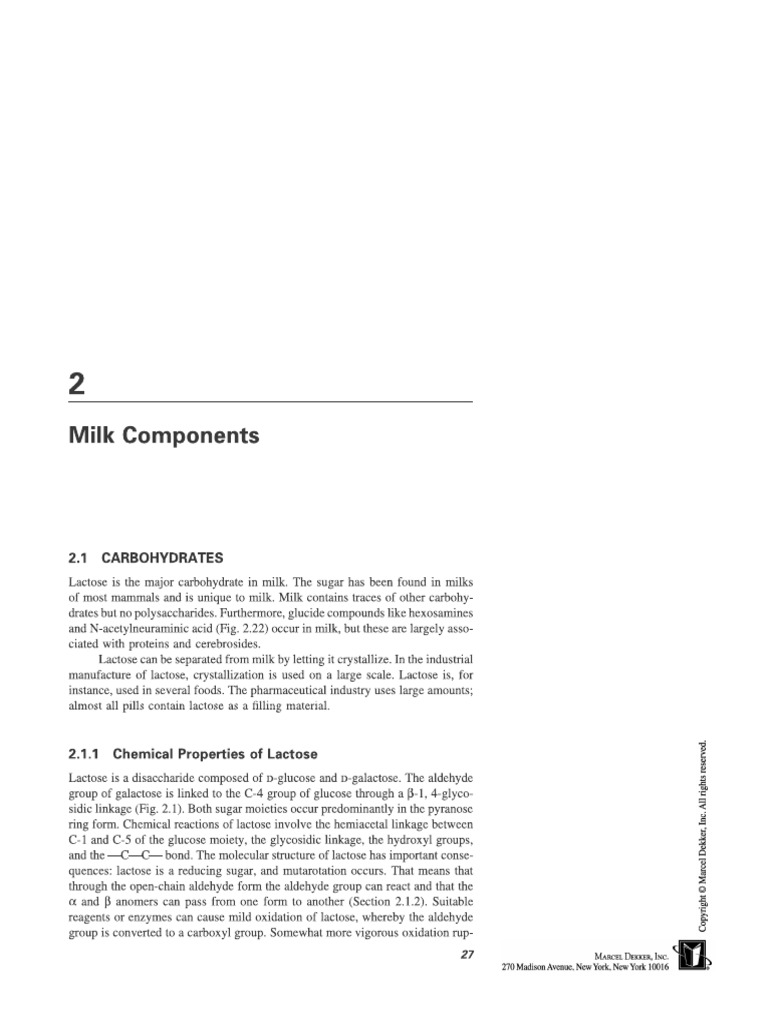 Milk Composition | PDF
