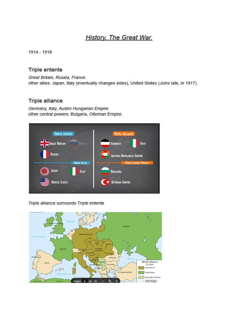 Overview of WWI Alliances and Causes | PDF | Allies Of World War I ...