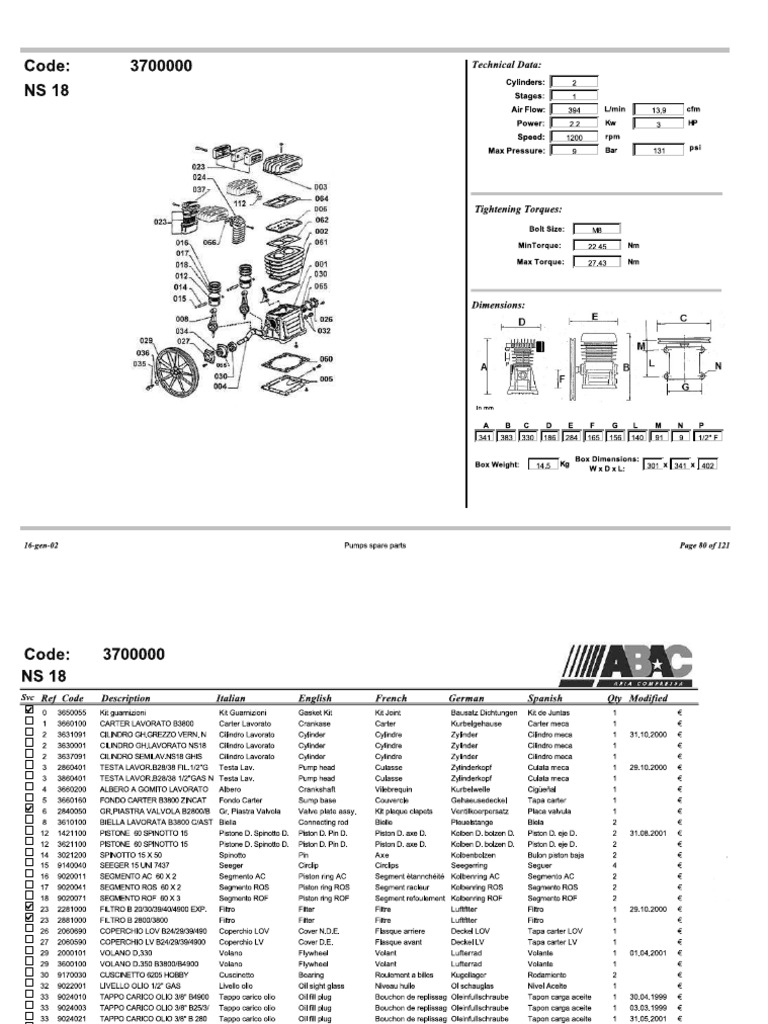 PL Cabezal NS18 | PDF