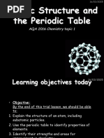Grade 9 Atomic Structure | PDF | Atoms | Chemical Elements