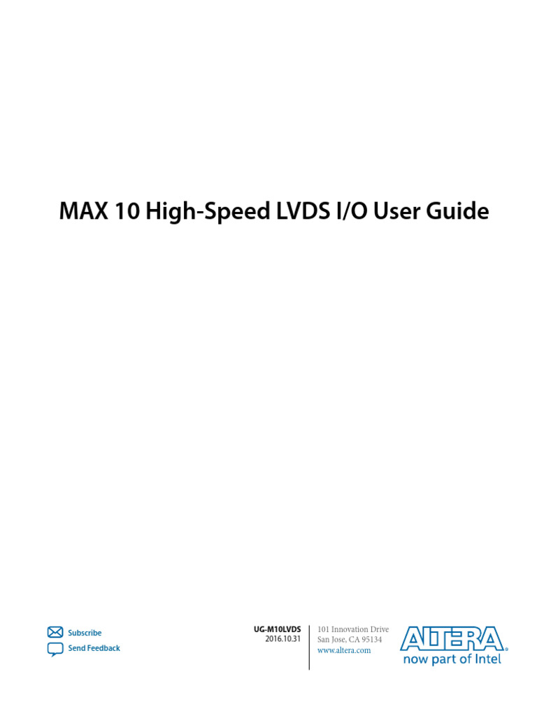 Ug m10 Lvds 16.1 683760 704643 | PDF | Field Programmable Gate Array | Input/Output