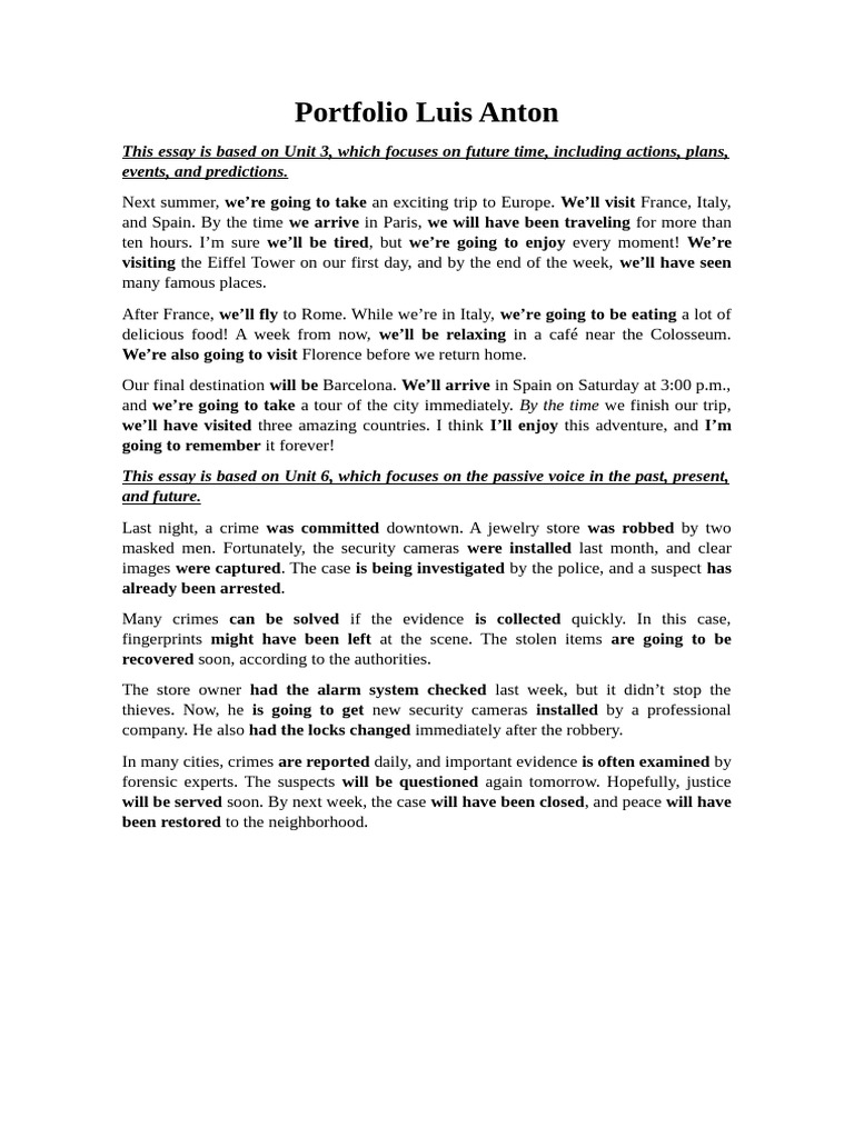 Portfolio Luis Anton | PDF