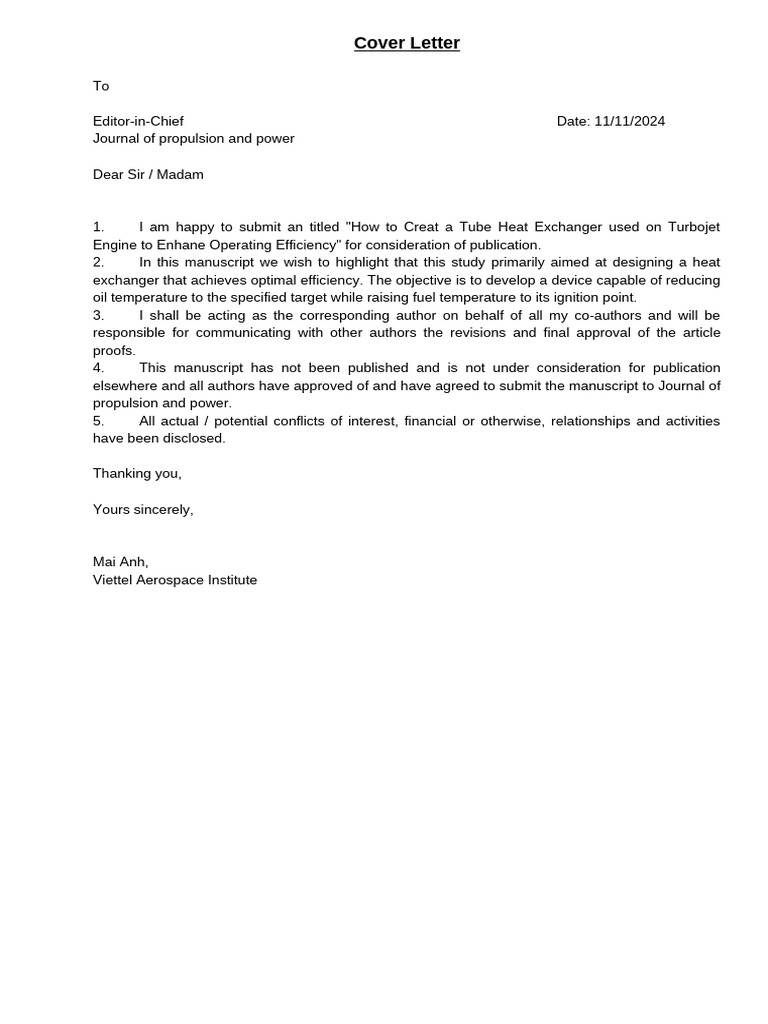 Mjafi Cover Letter | PDF