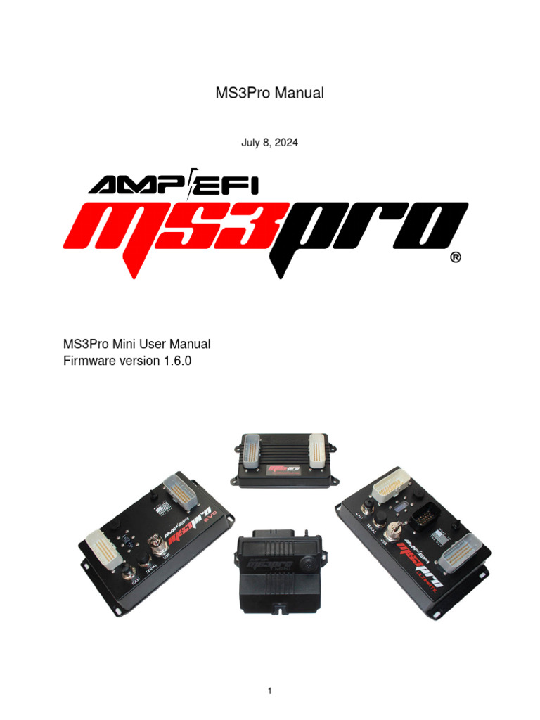 Ms3pro Doc1.46-Mini | PDF | V8 Engine | Internal Combustion Engine
