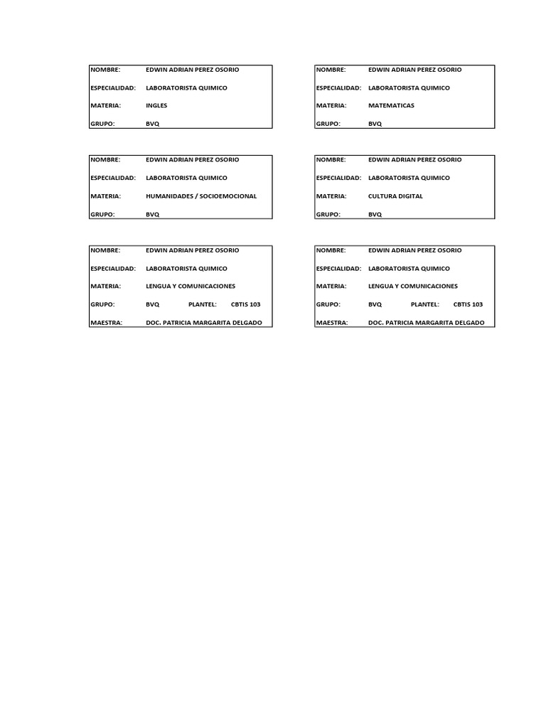 Etiquetas Edwin | PDF