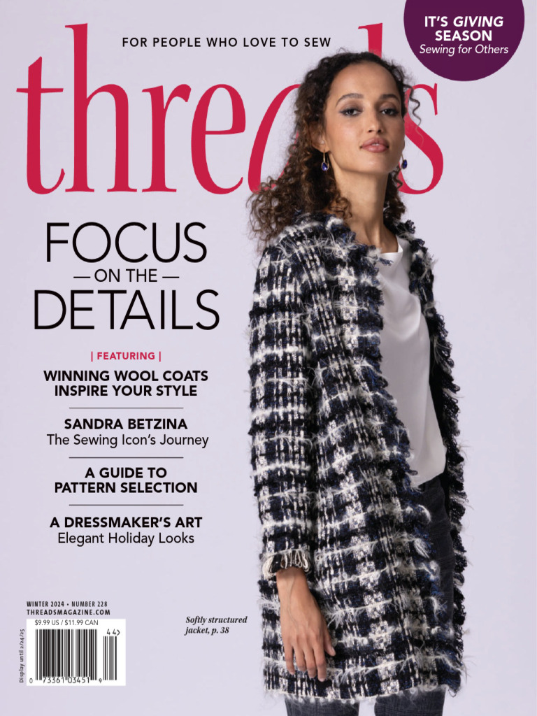 Threads Magazine - Winter 2024 | PDF | Sewing | Textile Arts