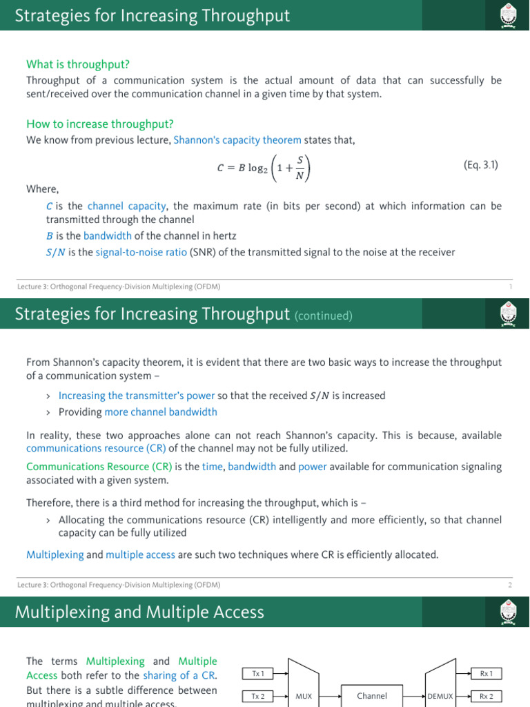 Orthogonal Frequency-Division Multiplexing (OFDM) | PDF | Orthogonal ...