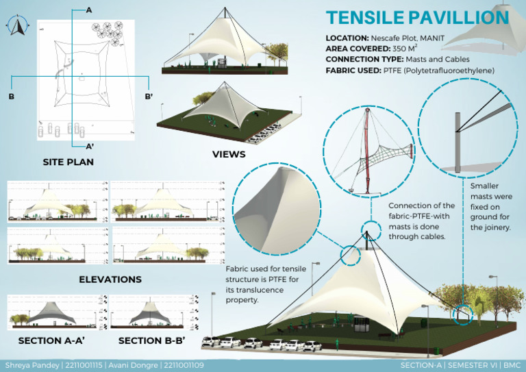 Tensile Pavillion Design | PDF