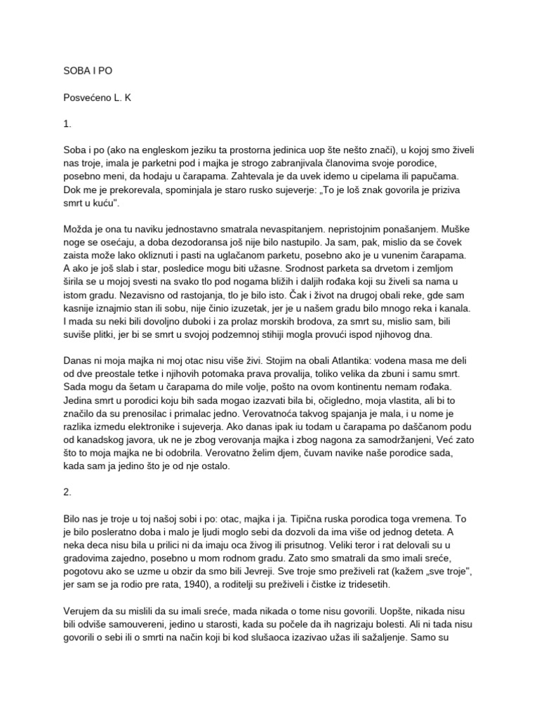 SOBA I PO | PDF