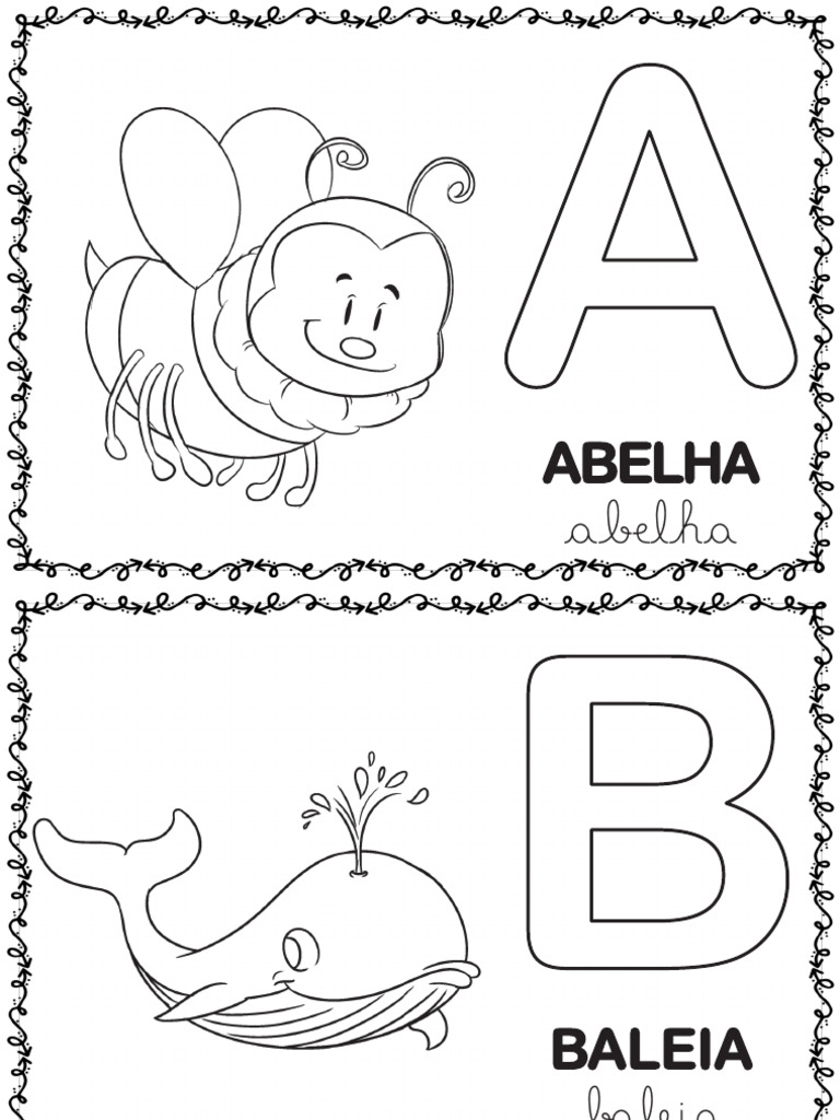 Alfabeto Colorir - Materiaispdg | PDF