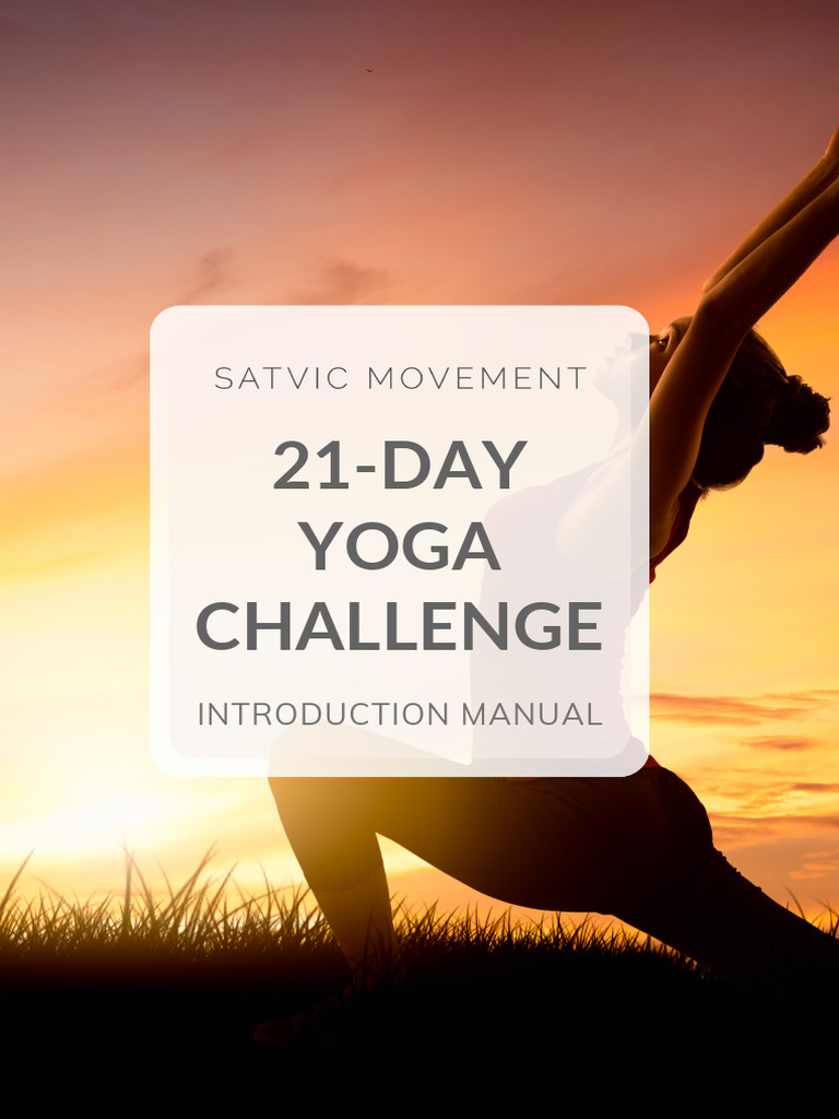 21-Day Satvic Yoga Challenge Manual | PDF | Yoga | Asana