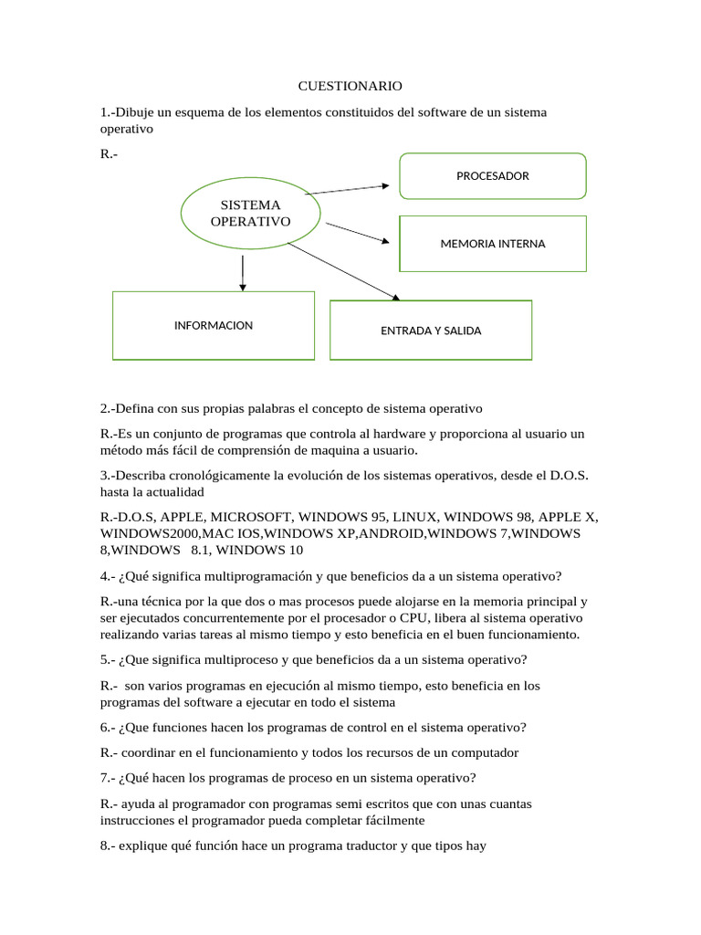 Armando Cuestionario | PDF | Compilador | Programación