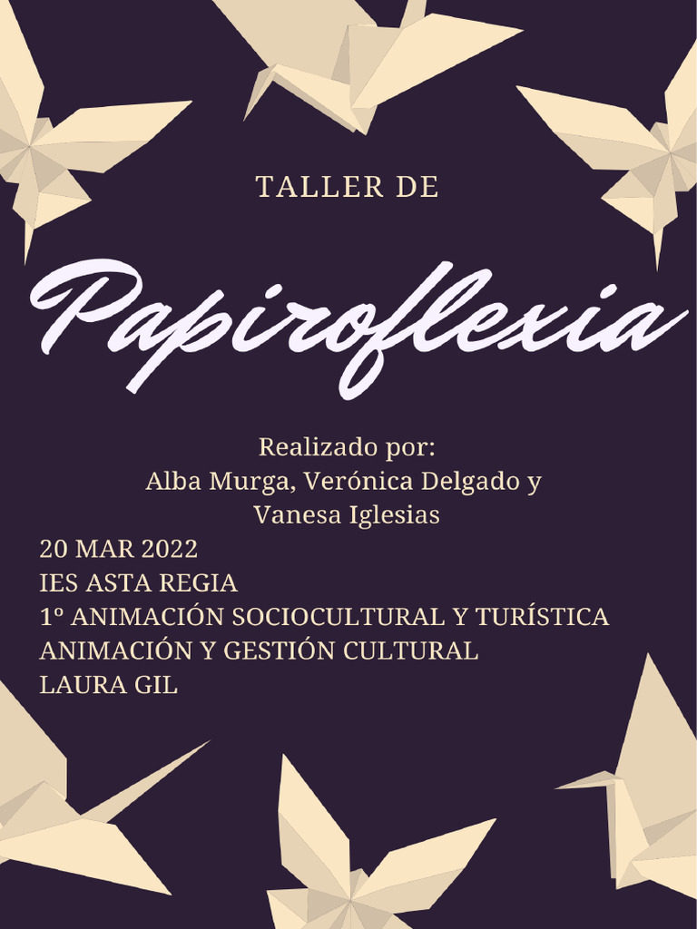 Taller de Papiroflexia para Adolescentes | PDF | Origami