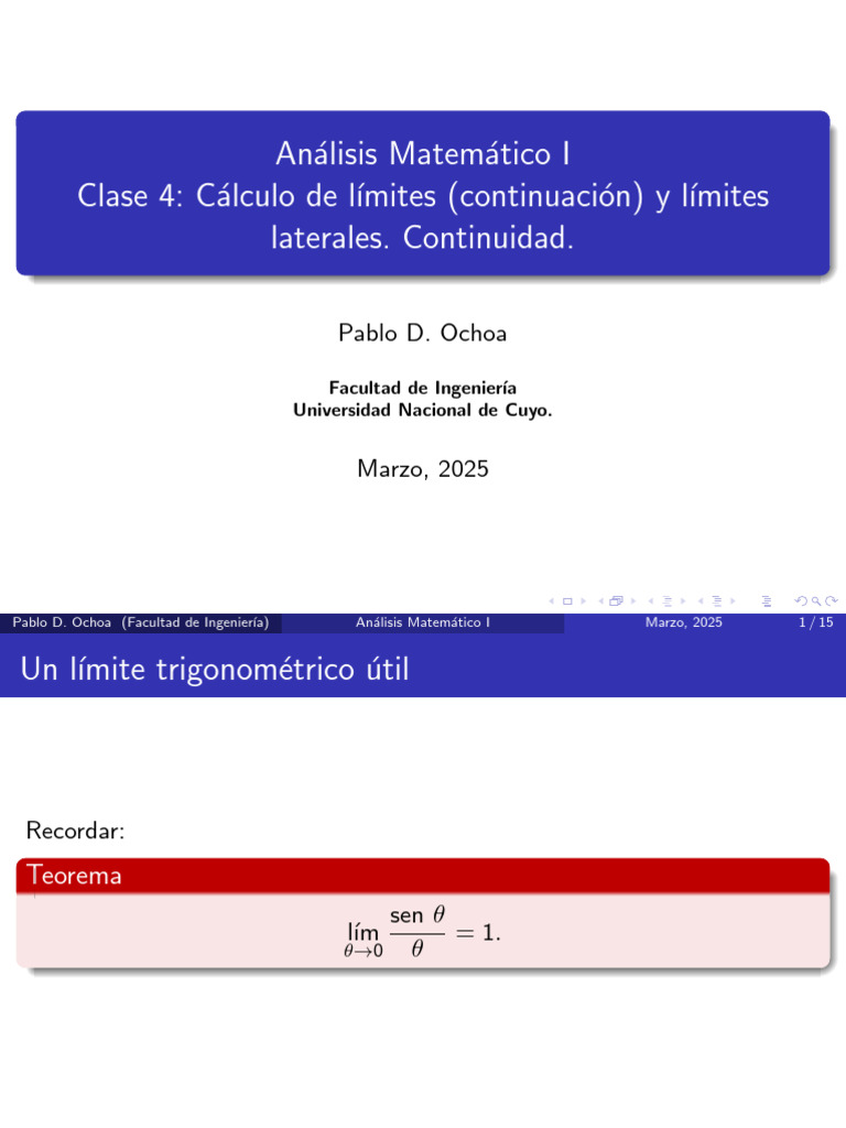 Clase4 2025 | PDF | Función continua | Análisis