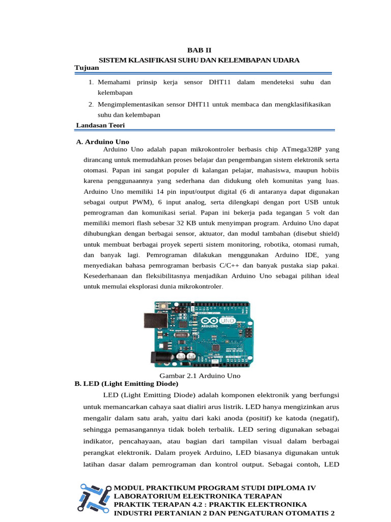 Modul Prak 4.2 Klasifikasi Suhu Dan Kelembaban Udara Done-1 | PDF