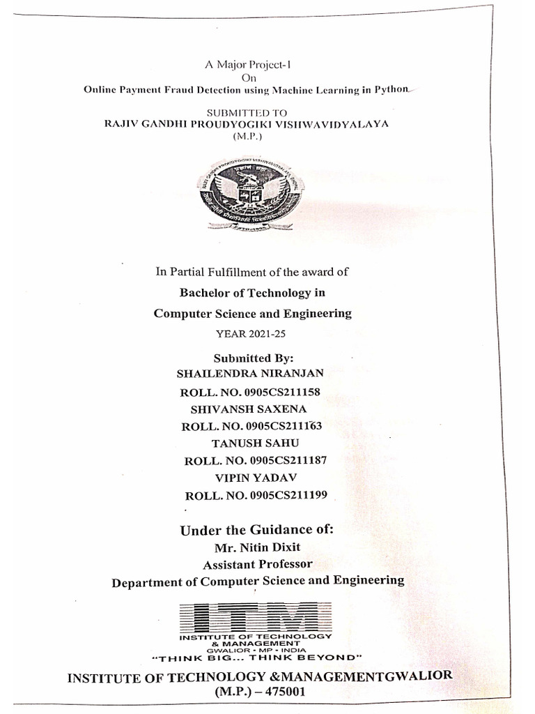 Major Project 1 | PDF