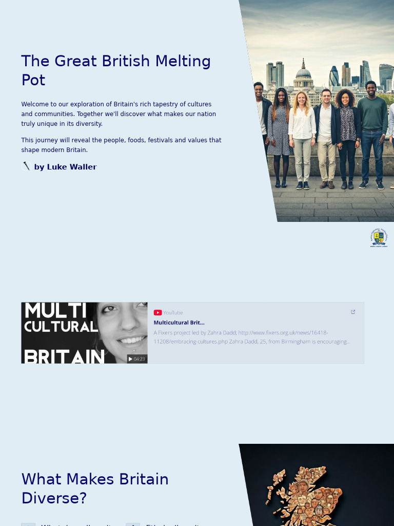 The Great British Melting Pot | PDF | United Kingdom | Multiculturalism