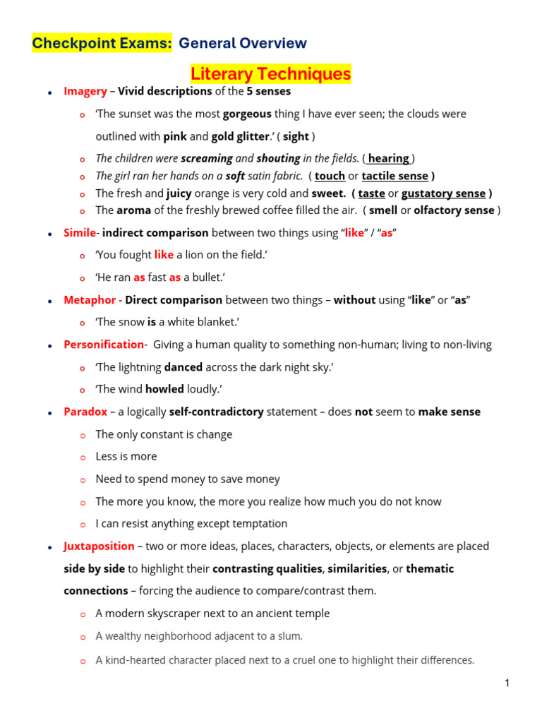 Checkpoint Skills Tested - General Overview OK | PDF | Poetry