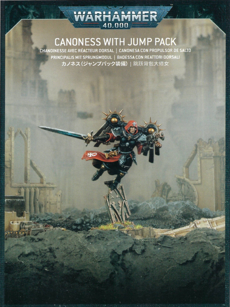 Canoness with Jump Pack Assembly Guide | PDF | Gaming | Tabletop Games
