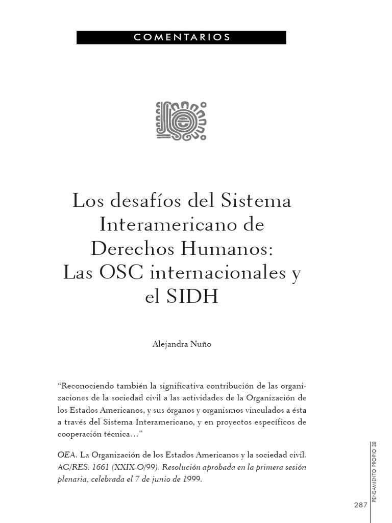 Los Desafios Del SIDH | PDF | Derechos humanos | Derechos