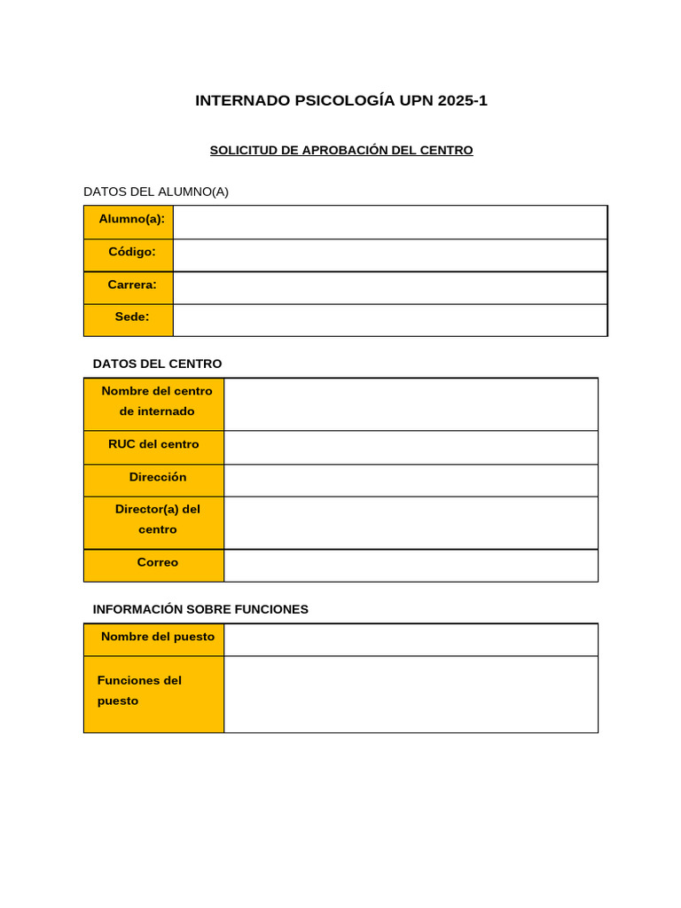 Solicitud de Centro | PDF
