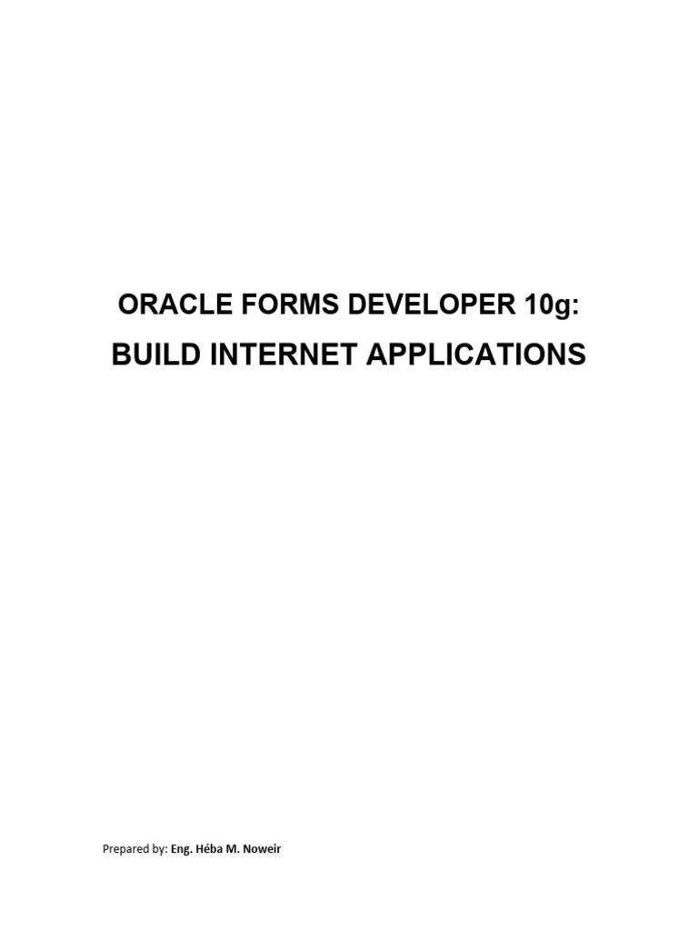 Oracle 9i Forms Developer Quick Notes | PDF | Pl/Sql | Oracle Database