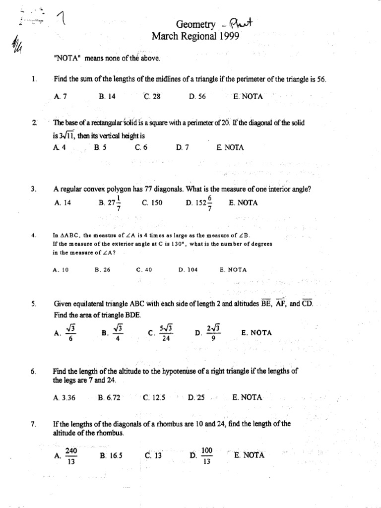 3321 1999 Test | PDF