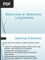 Restrictive Vs Obstructive Lung Diseases-1 | PDF