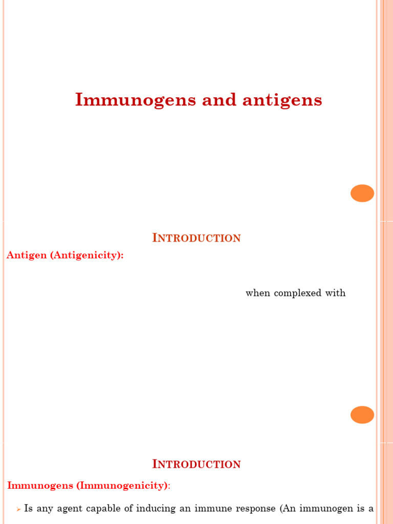 Immunogens and Antigens | PDF | Antigen | Epitope