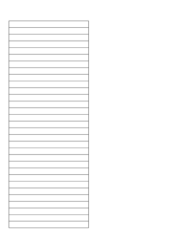 Vocabulario Tabla Espanol | PDF